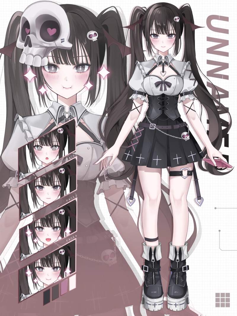 버츄얼 LIVE2D 일러스트 | n:u | CREPE